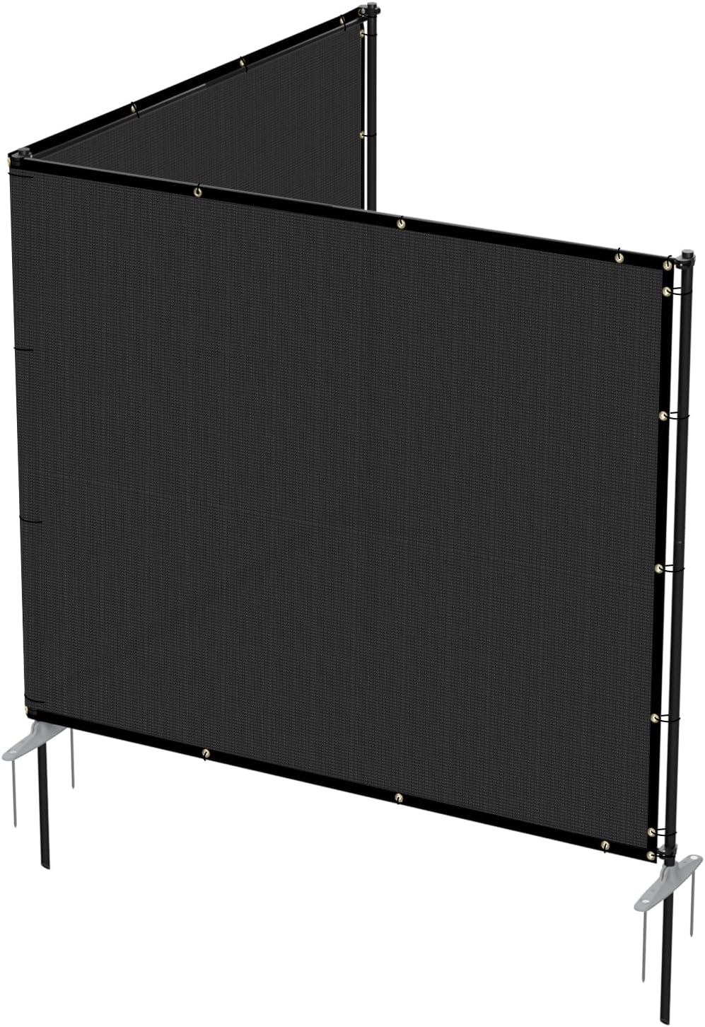 Amazon.com : Bynbbur 6'x12' Black Outdoor Divider Privacy Fence with ...