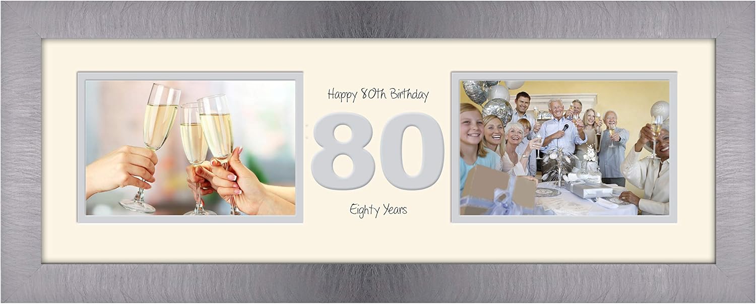 80th Birthday Photo Frame Eightieth Gift Takes Two 6”x4” Landscape ...