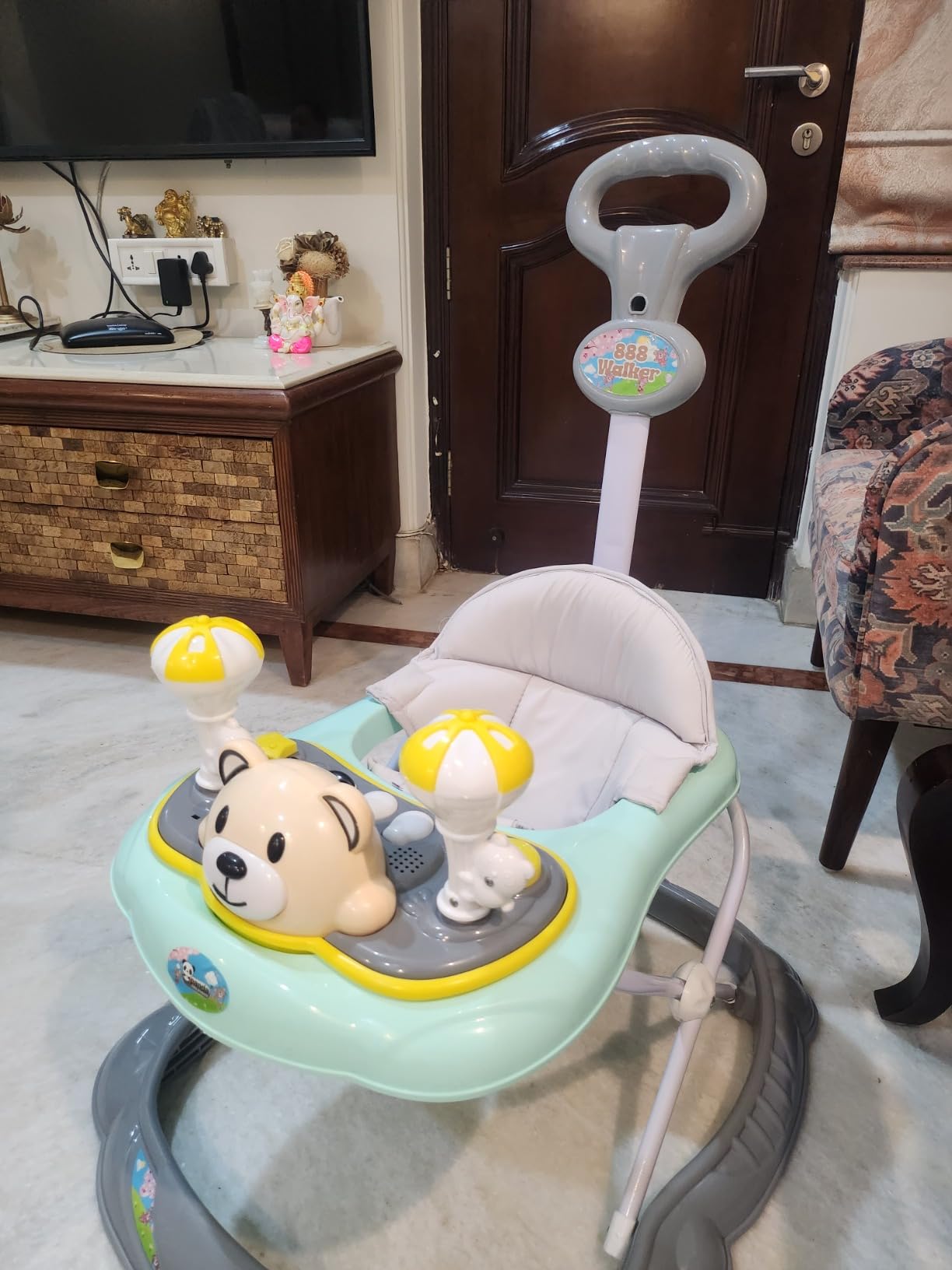 Buy Panda Baby Walker: Interactive Musical Toy Bar, Rattles, and ...