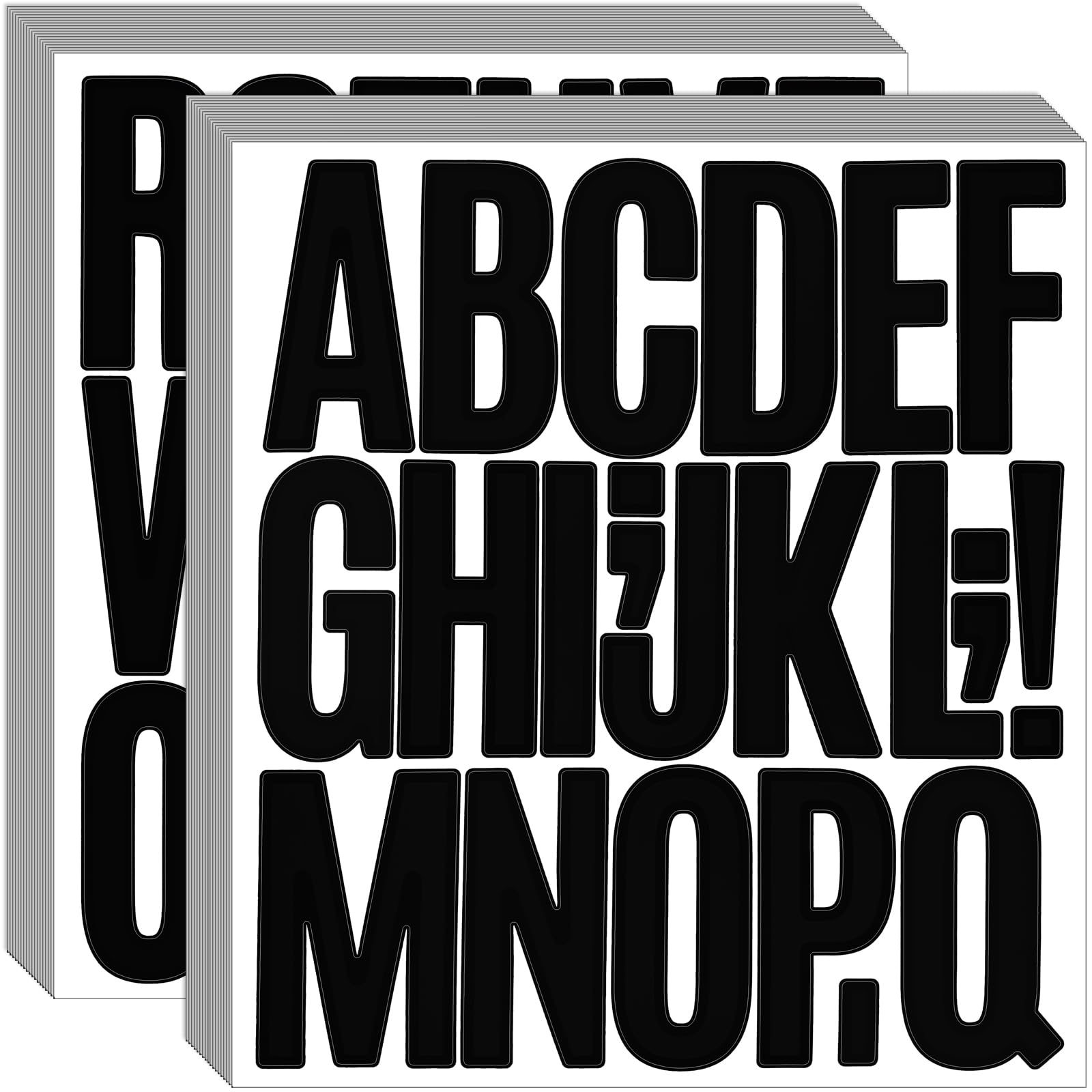 Snapklik.com : Bemeol 756 Pieces 36 Sheets Letter Stickers Big Font ...