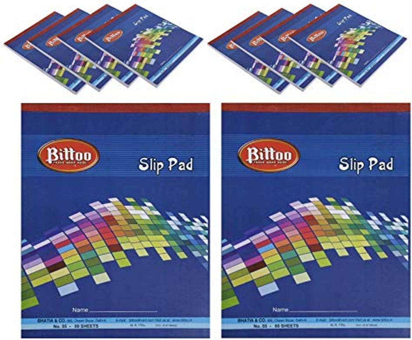 Amazon | BITTOO スリップパッド No.55(80枚入) 10枚入 | 紙製品 | 文房具・オフィス用品