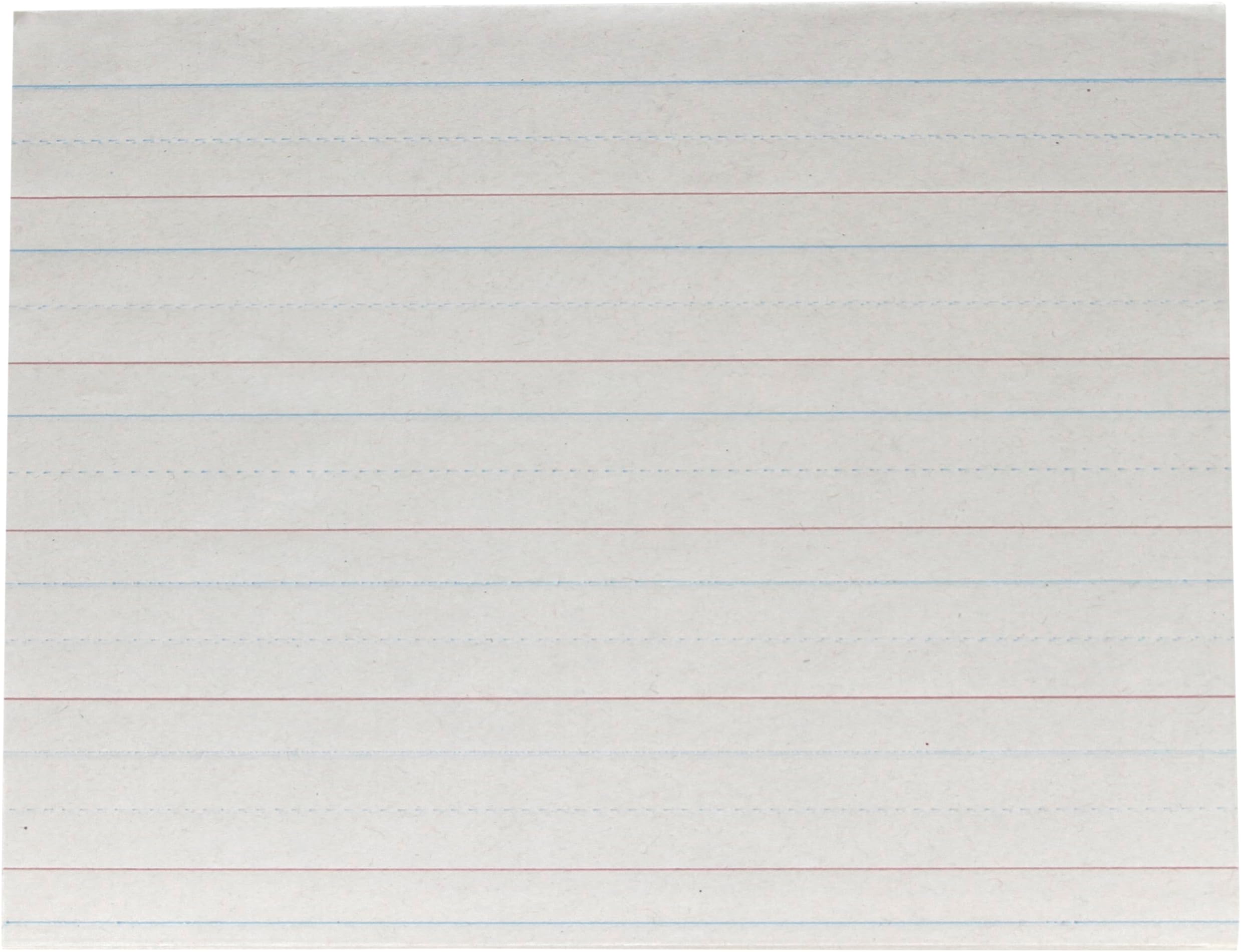 Amazon.com : School Smart Red & Blue Storybook Paper, 1/2 Inch Ruled ...