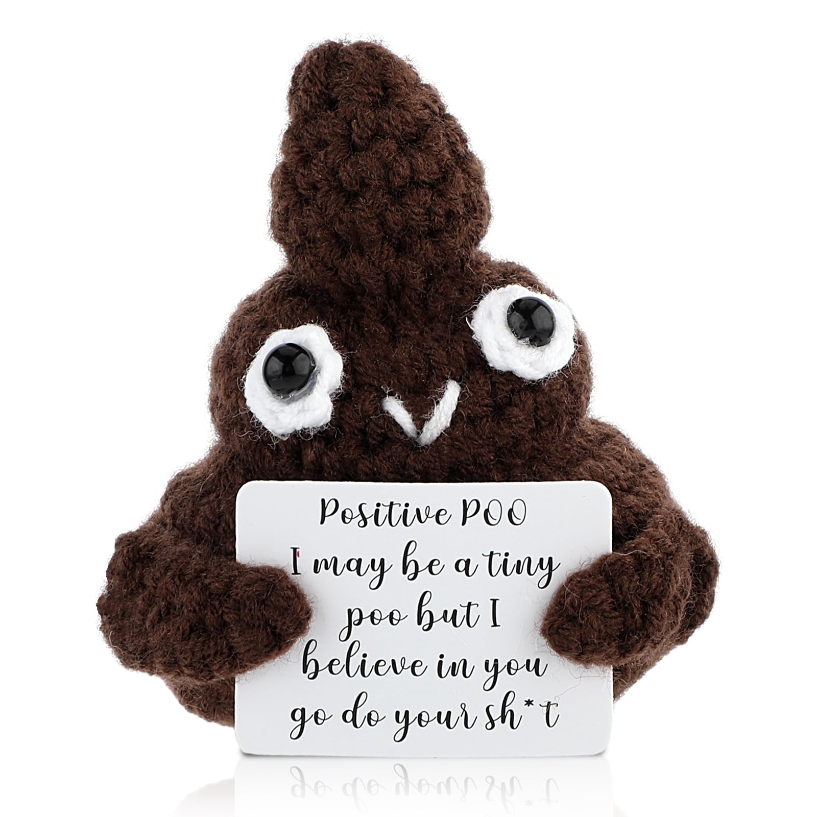 Amazon.com: Grevosea Funny Positive Poo, Cute Crochet Toy 3 Inch ...