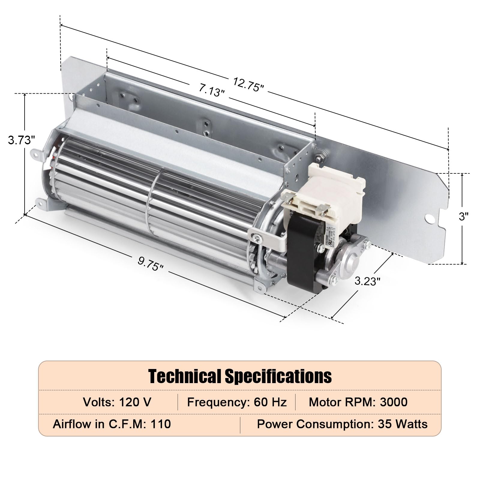 Snapklik.com : Criditpid GZ550-1KT GZ552 Blower Fan Kit For Napoleon ...