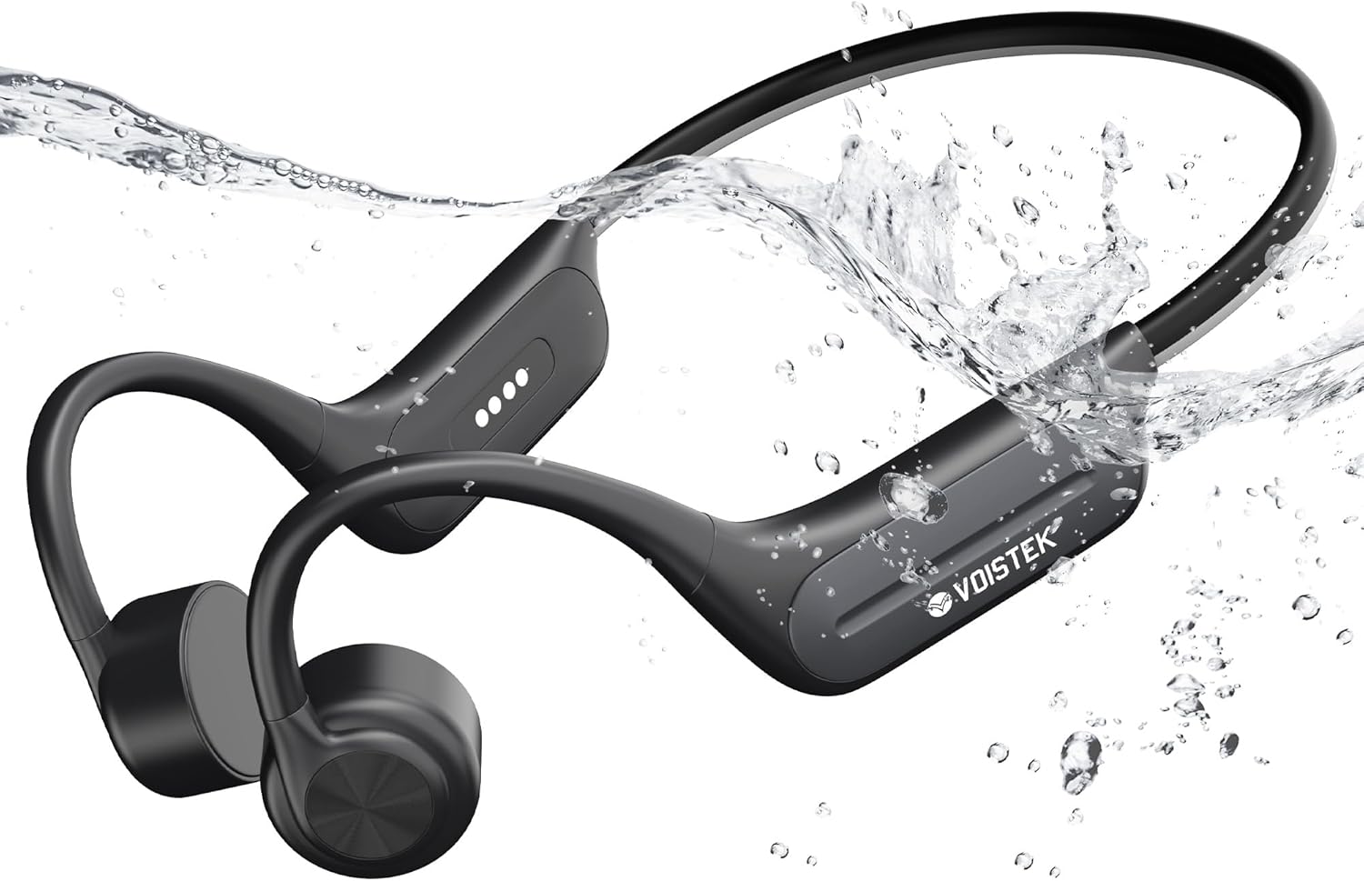 Voistek Bone Conduction Headphones Earbuds, Swimming Headphones,with ...