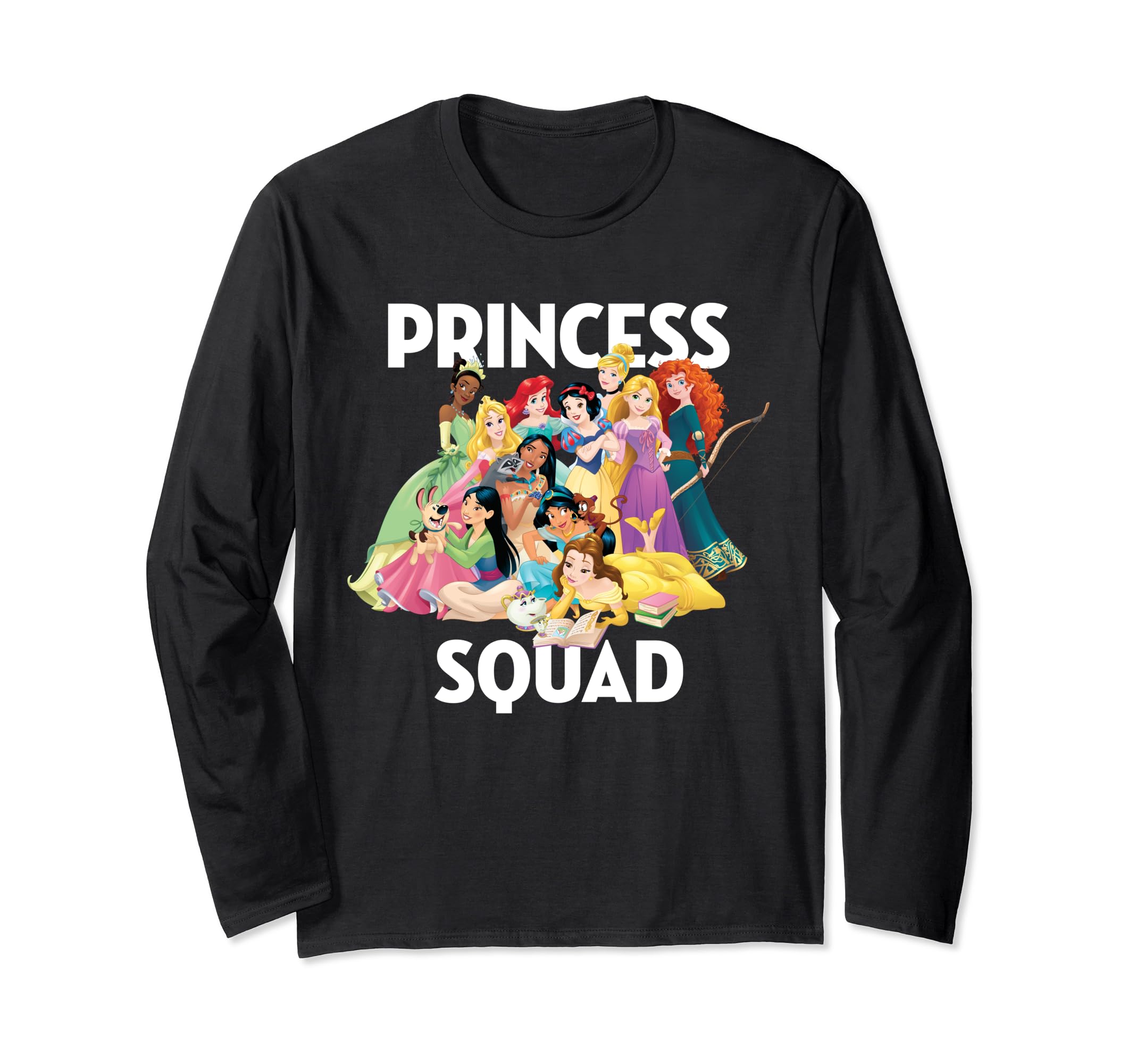 Amazon.com: Disney Princess Squad Group Long Sleeve T-Shirt : Clothing ...