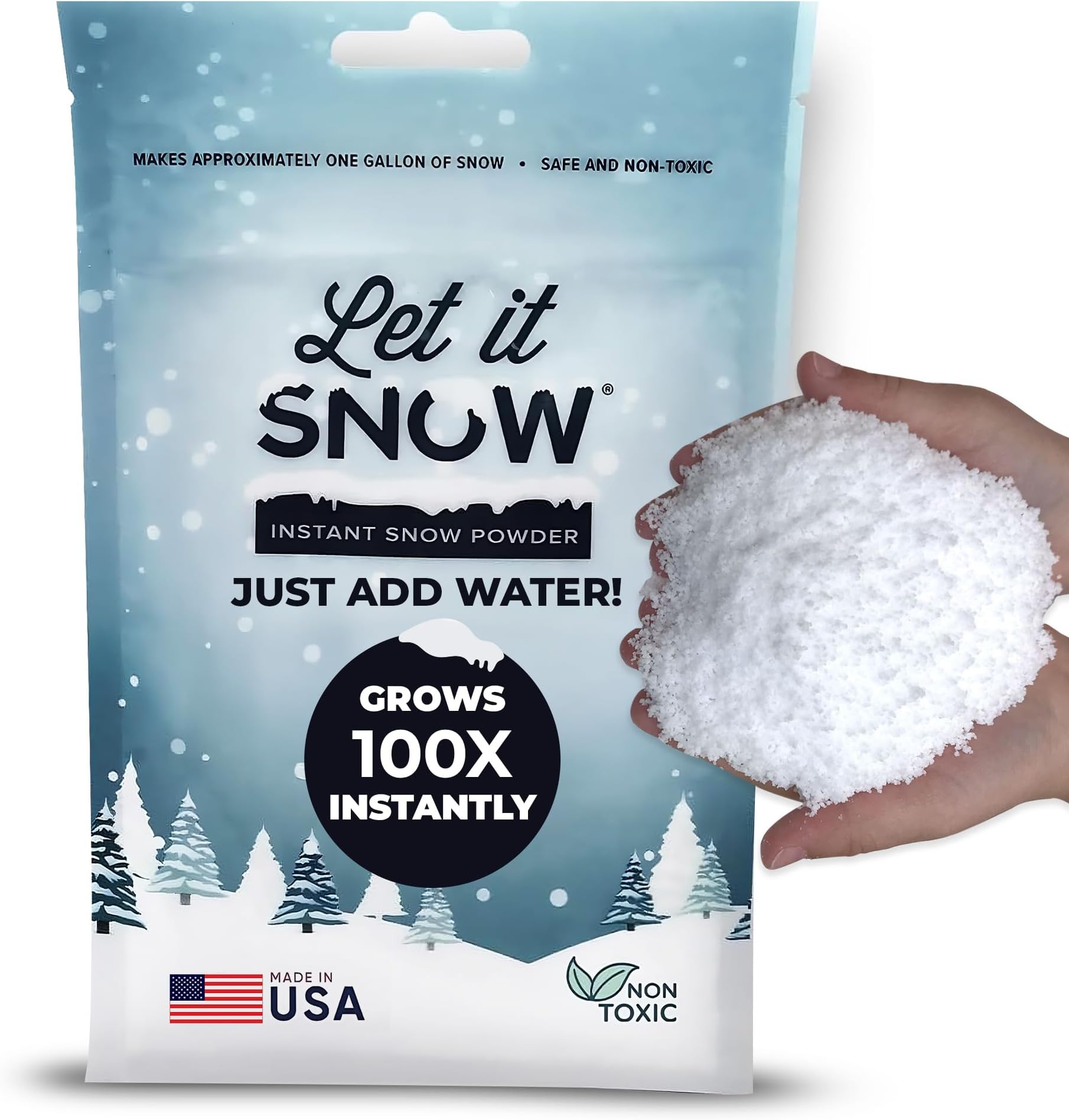 Amazon.com: QUICK SNOW POWDER: Instant Snow - Makes 7.5 Gallon Magic ...