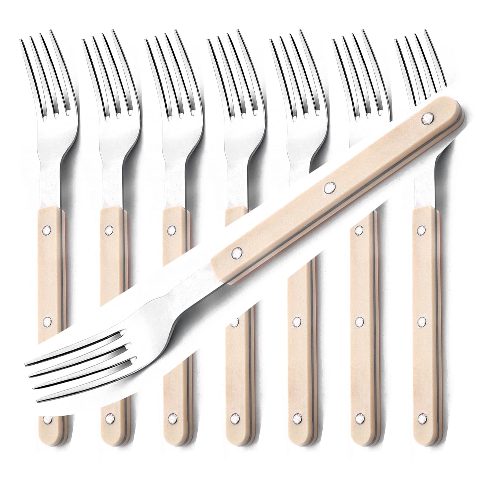 Amazon.com: Snplowum 8pcs Dinner Forks, Stainless Steel Cutlery Forks ...
