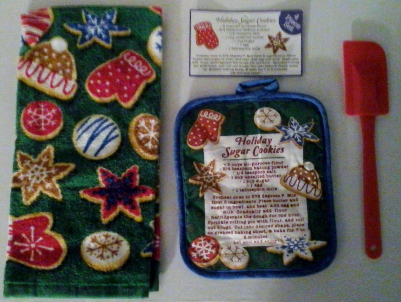 Amazon.com: 4 Piece Collection with 1 Dish Towels, 1 Potholder, 1 ...