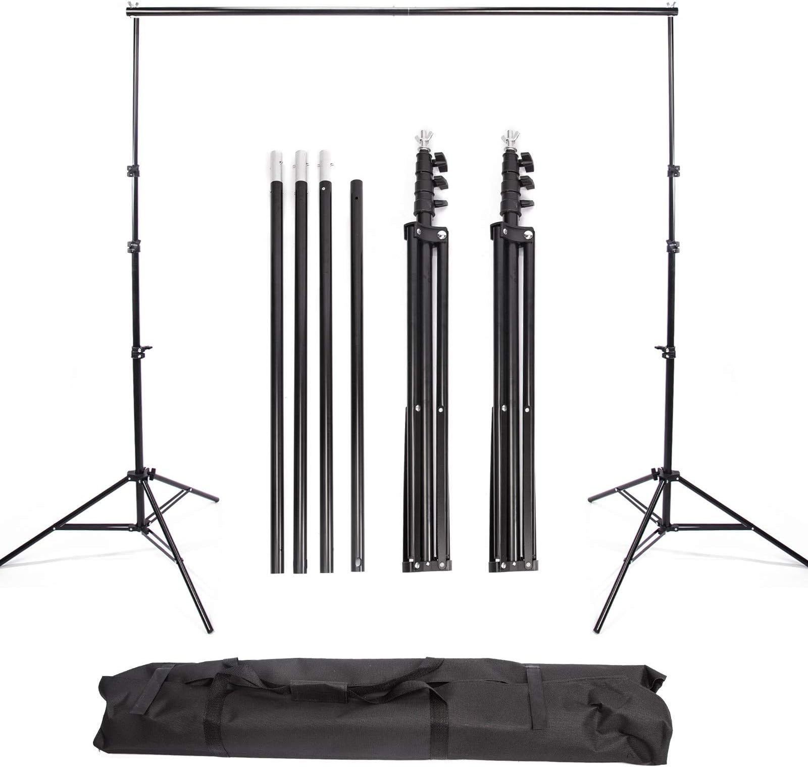 Adjustable Background Stand 3X2.8M/10X9Ft Pro Portable Backdrop Support ...
