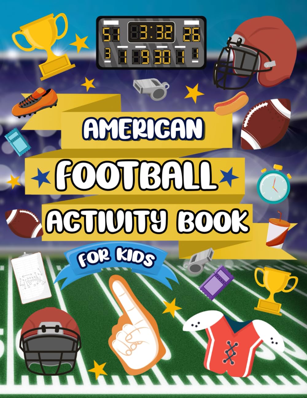 American Football Activity Book For Kids: American Football Activity ...