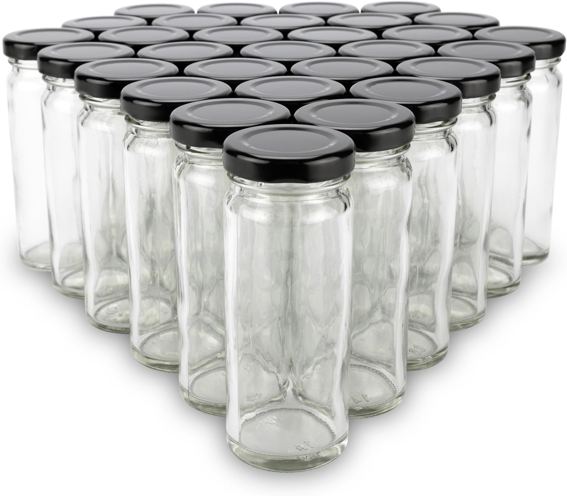 hocz 100 x Vorratsgläser-Set mit Schraub-Deckel Deckelfarbe Gold ...