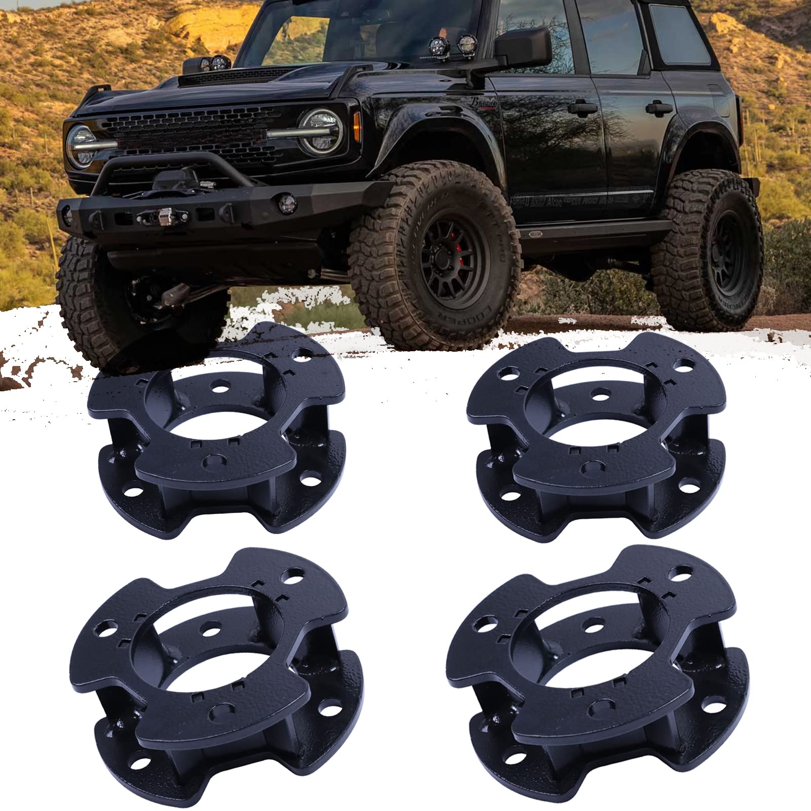 Buy 2" Lift Kit Suspension Spacer Leveling Set for Ford Bronco 4WD 2021 ...