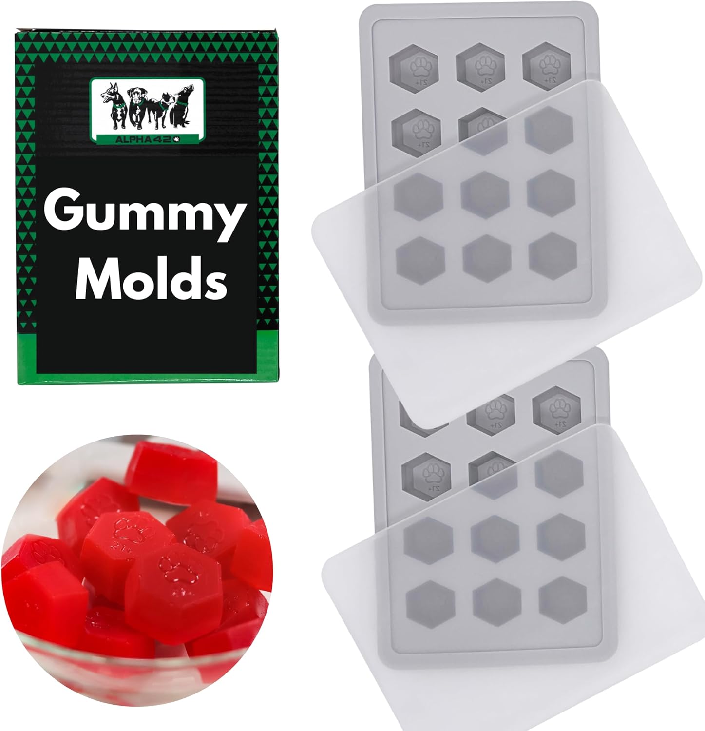 Amazon.com: Gummy Molds, Gummy Trays Perfect for Making Hard Candy ...