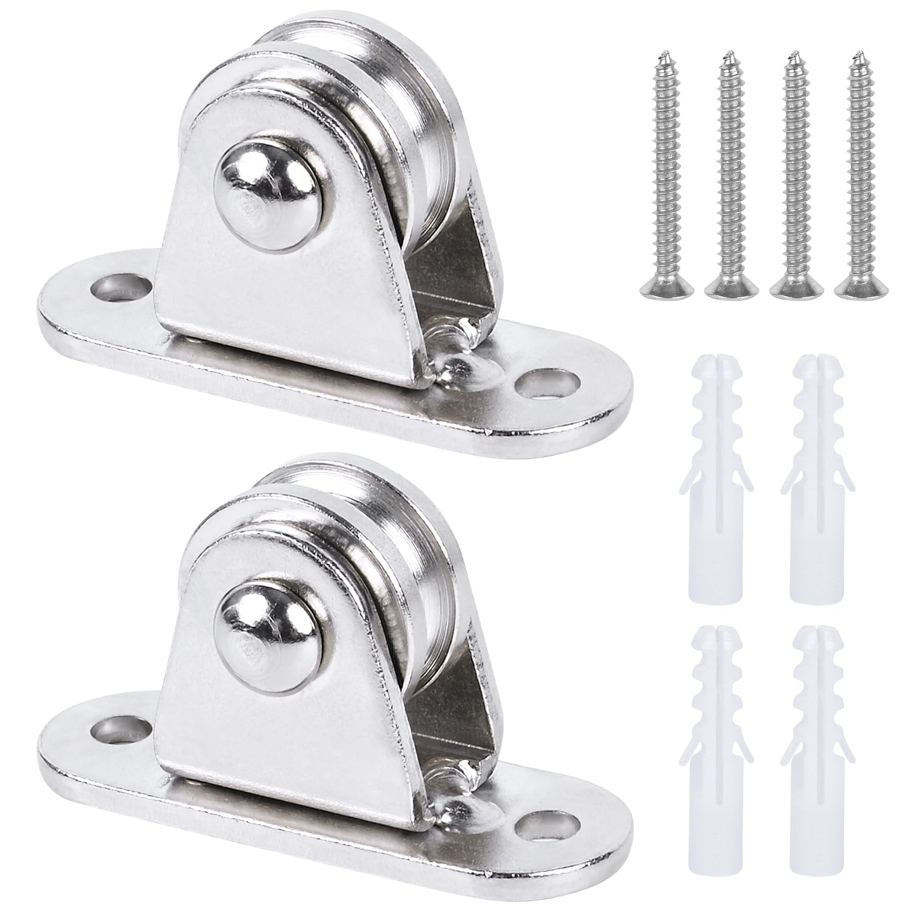 Snapklik.com : Small Pulley Block 1" Mini Duplex Pulley Roller ...