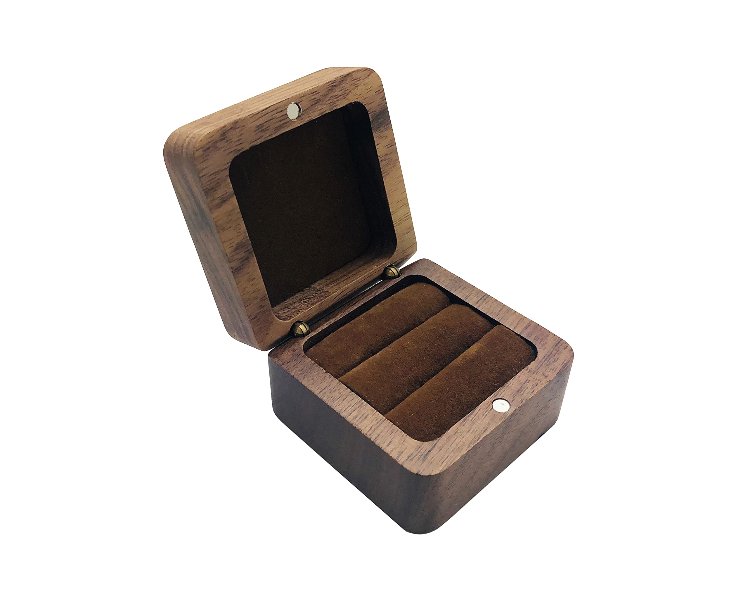 Amazon.com: Wedding Ring Box, Wooden Engagement Ring Box, Handmade ...