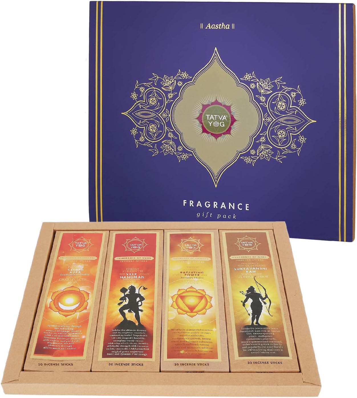 Amazon.com: Tatva Yog Agarbatti Incense Sticks Gift Set Variety Pack ...