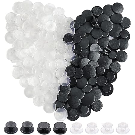 Amazon.com: 220pcs Buckle Plastic Button, 3 Sizes 2 Colors Shoe Charm ...