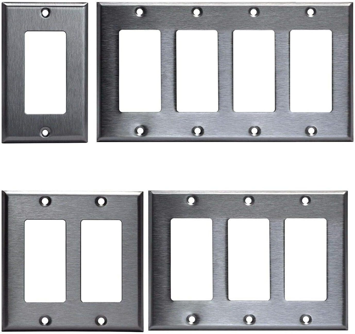 Decora Gfci STAINLESS STEEL Wall Cover Plate for decorative style ...