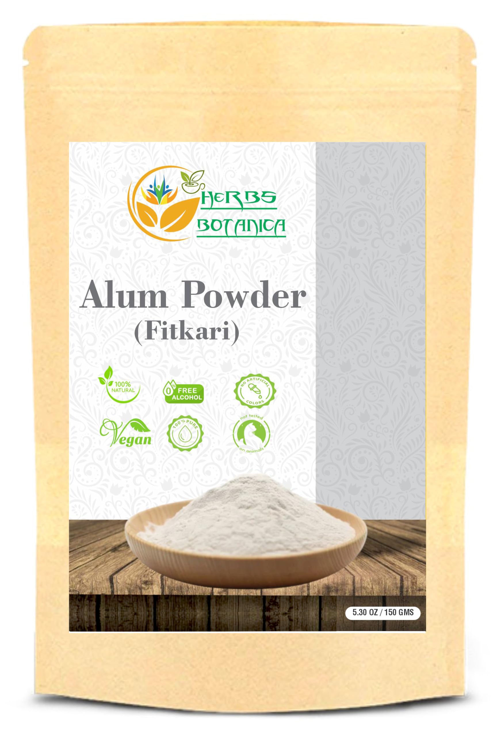 Amazon.com: Herbs Botanica Potassium Alum Powder Pure Granulated ...