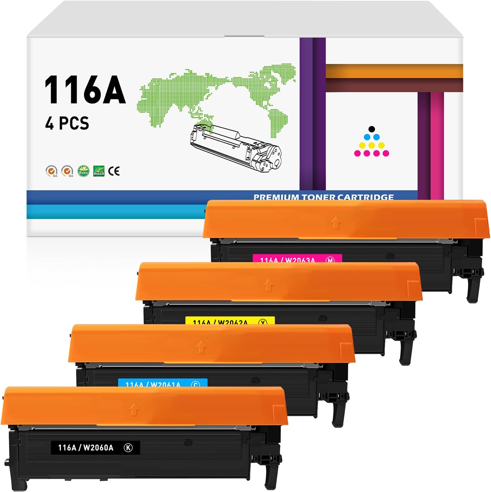 Amazon.com: MasaiMara 116A Toner Cartridge Replacement for HP 116A ...