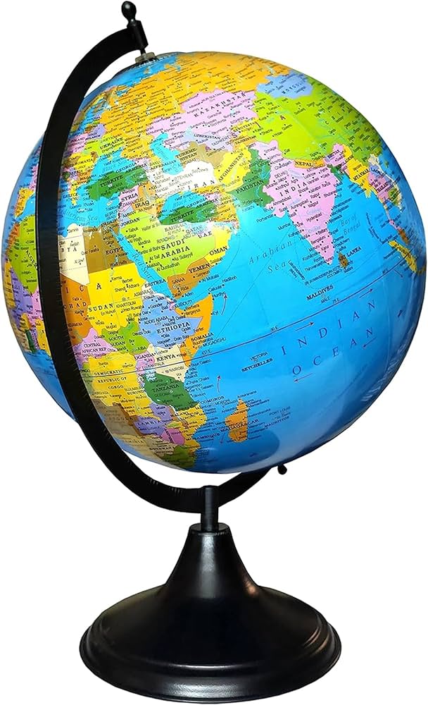 Globe World Map With Countries