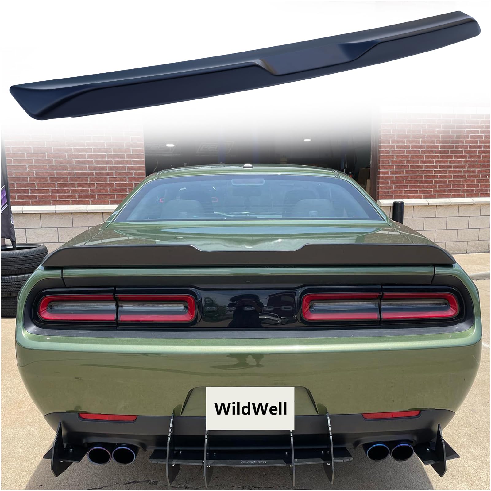 Amazon.com: WildWell Challenger Spoiler for 2008-2017 Dodge Challenger ...