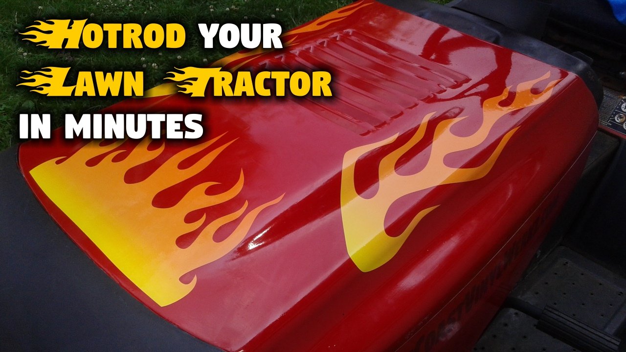 Amazon.com: Lawn Mower Decals - Hot Rod Flames - 3pc Set - for ...