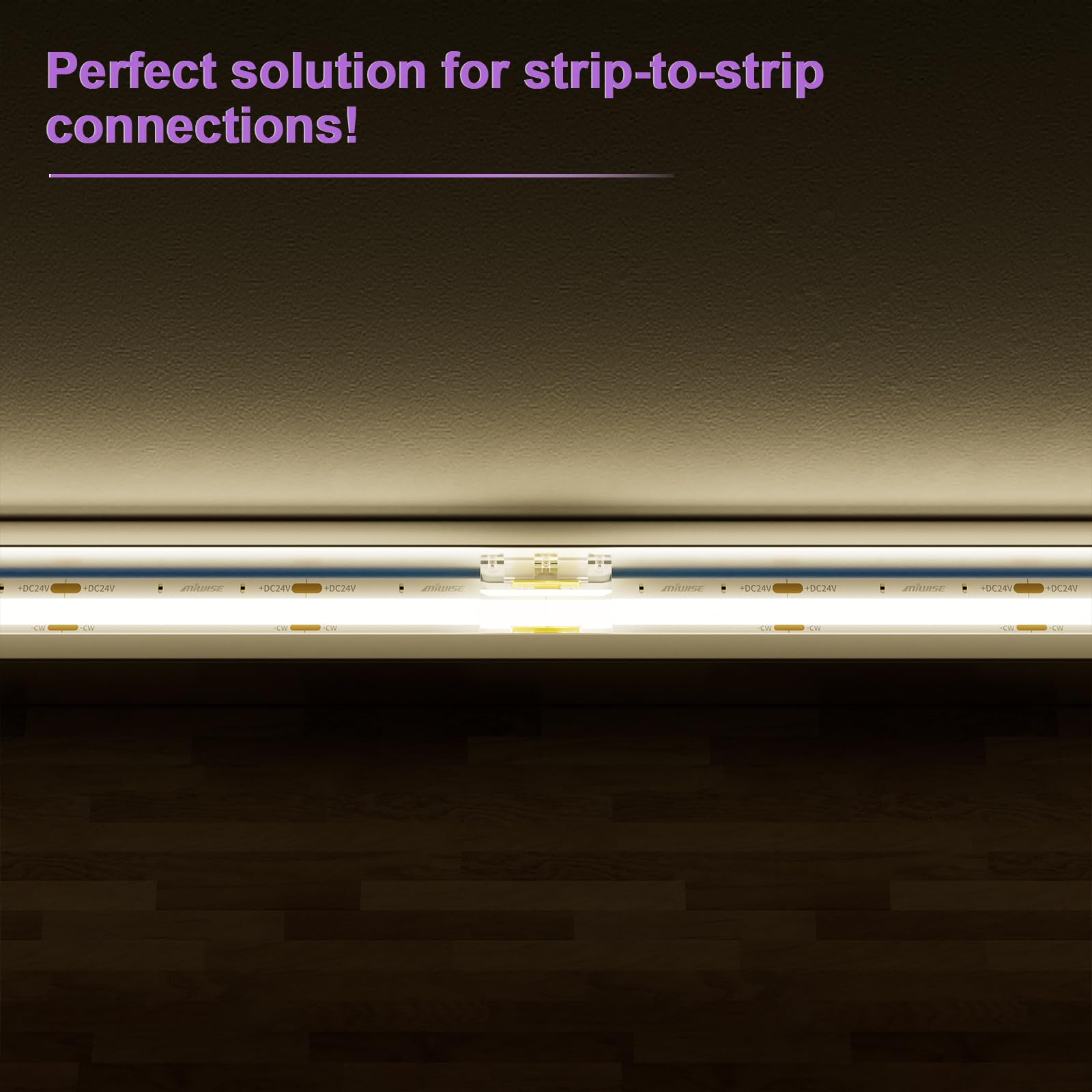Snapklik.com : 10mm Connectors Kit For 3-Pin CCT COB LED Strip,20Pcs ...