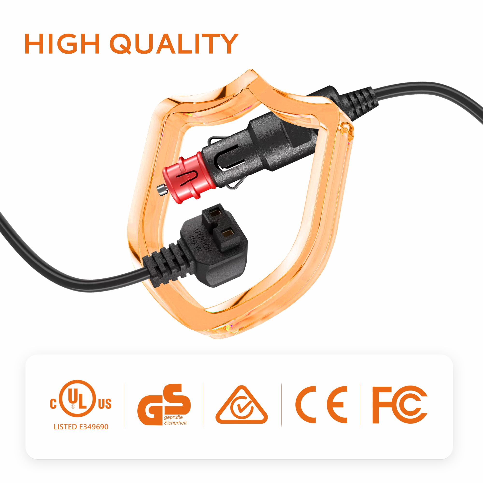 Snapklik.com : 3.5M 12V DC Power Cord, DC Power Cord 12V/24V Cigarette ...