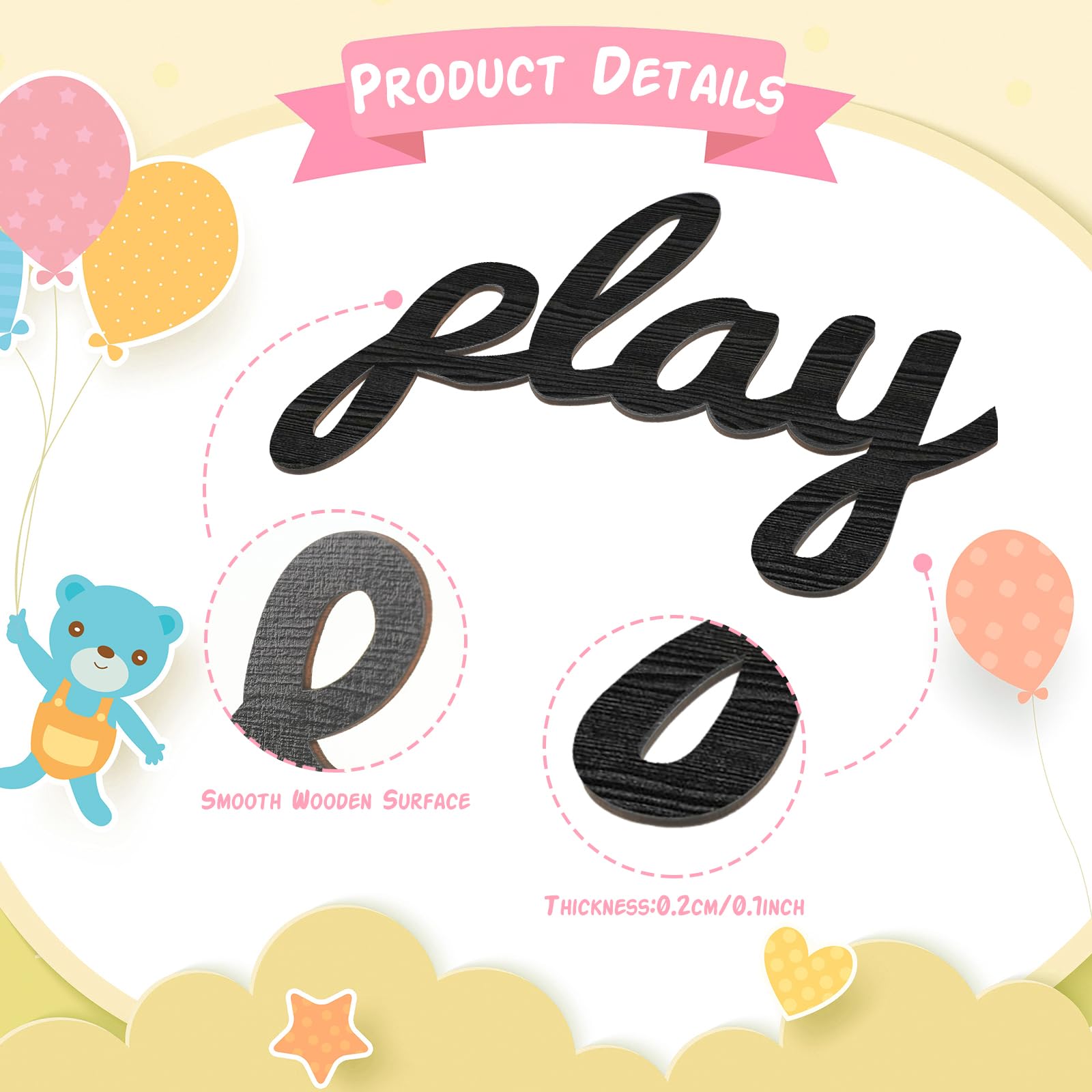 Snapklik.com : Beeveer Where The Wild Ones Play Nursery Sign Wooden ...