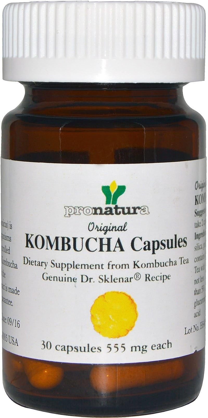 Amazon.com: Pronatura Original Kombucha Tea Capsules 30 Caps : Health ...