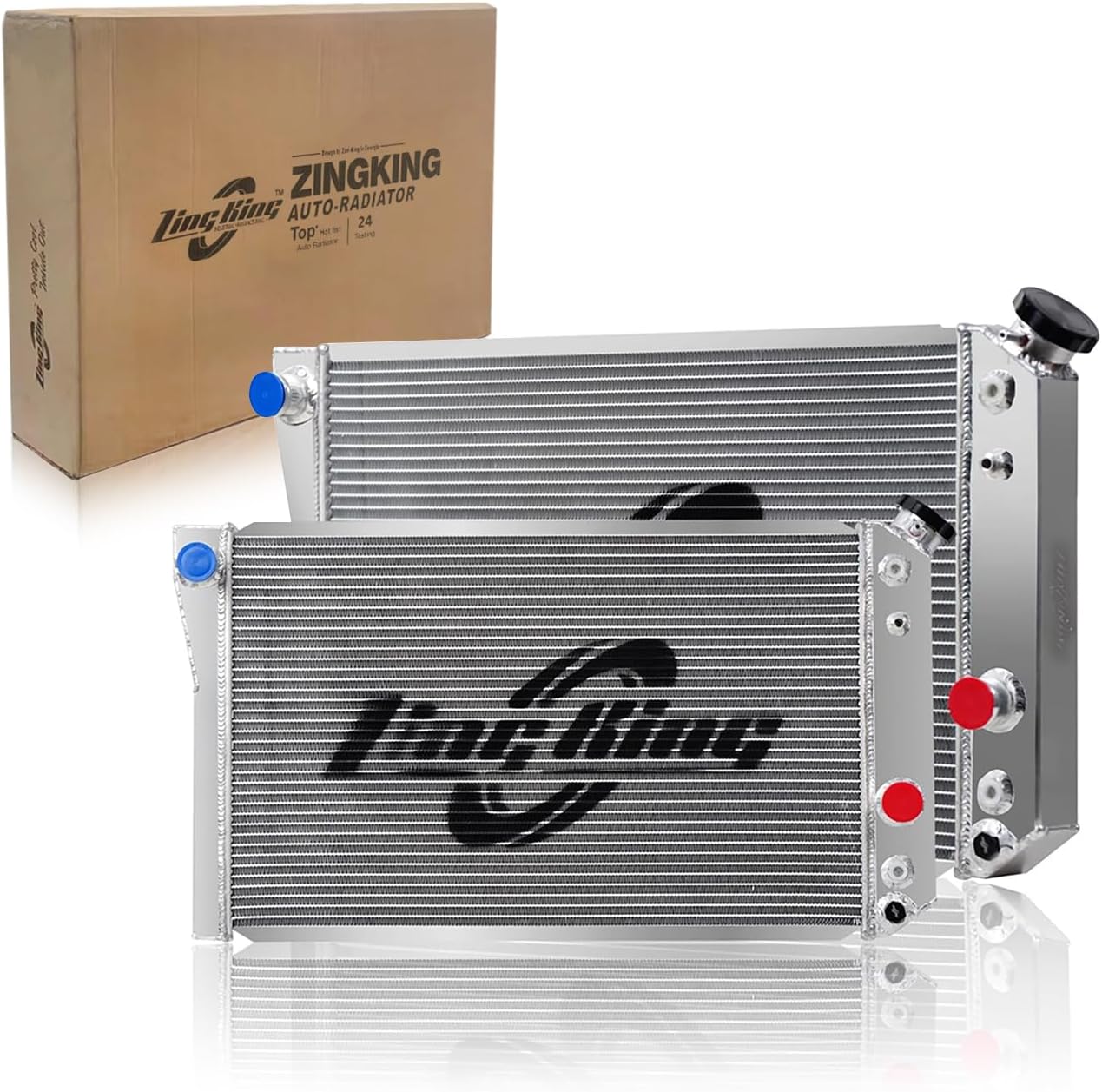 Amazon.com: Allstar Performance 19" x 26" Aluminum Radiator : Automotive