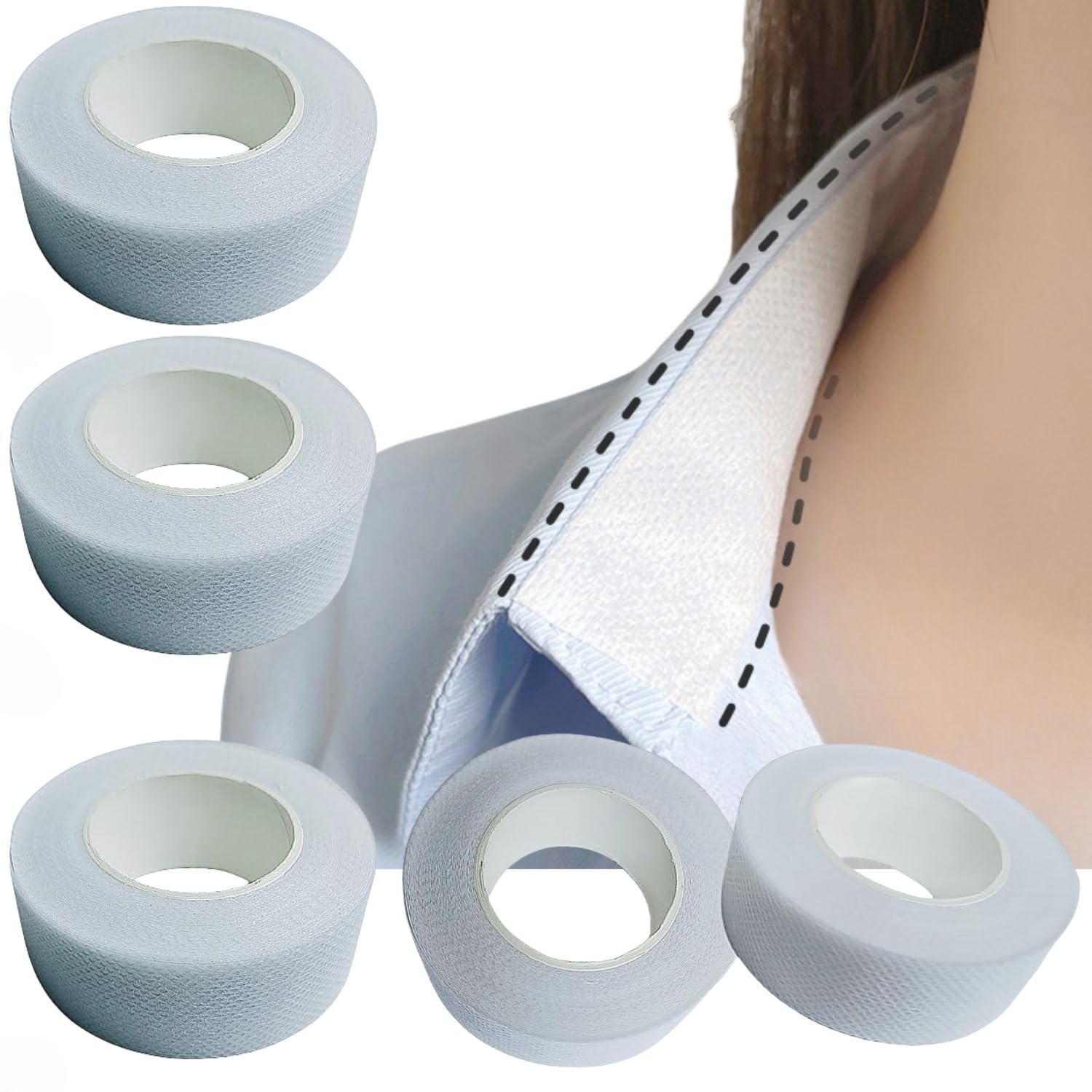 Amazon.com: APZDFGIFCD 5 Rolls Collar Protector Sweat Pads, Self ...