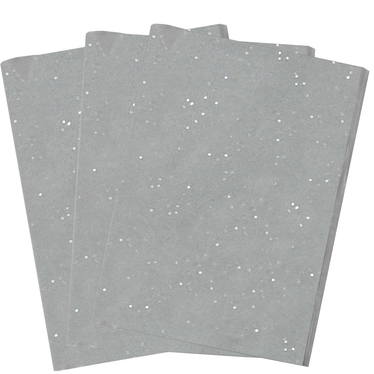Gray Glitter Tissue Paper,20pcs Packing Gift Paper,50x35m Sparkly ...