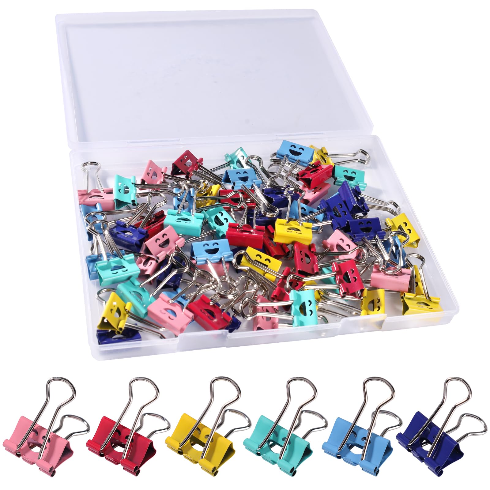 Amazon.com : Ufmarine 60 Pcs Small Binder Clips 3/4 Inch, Small Paper ...