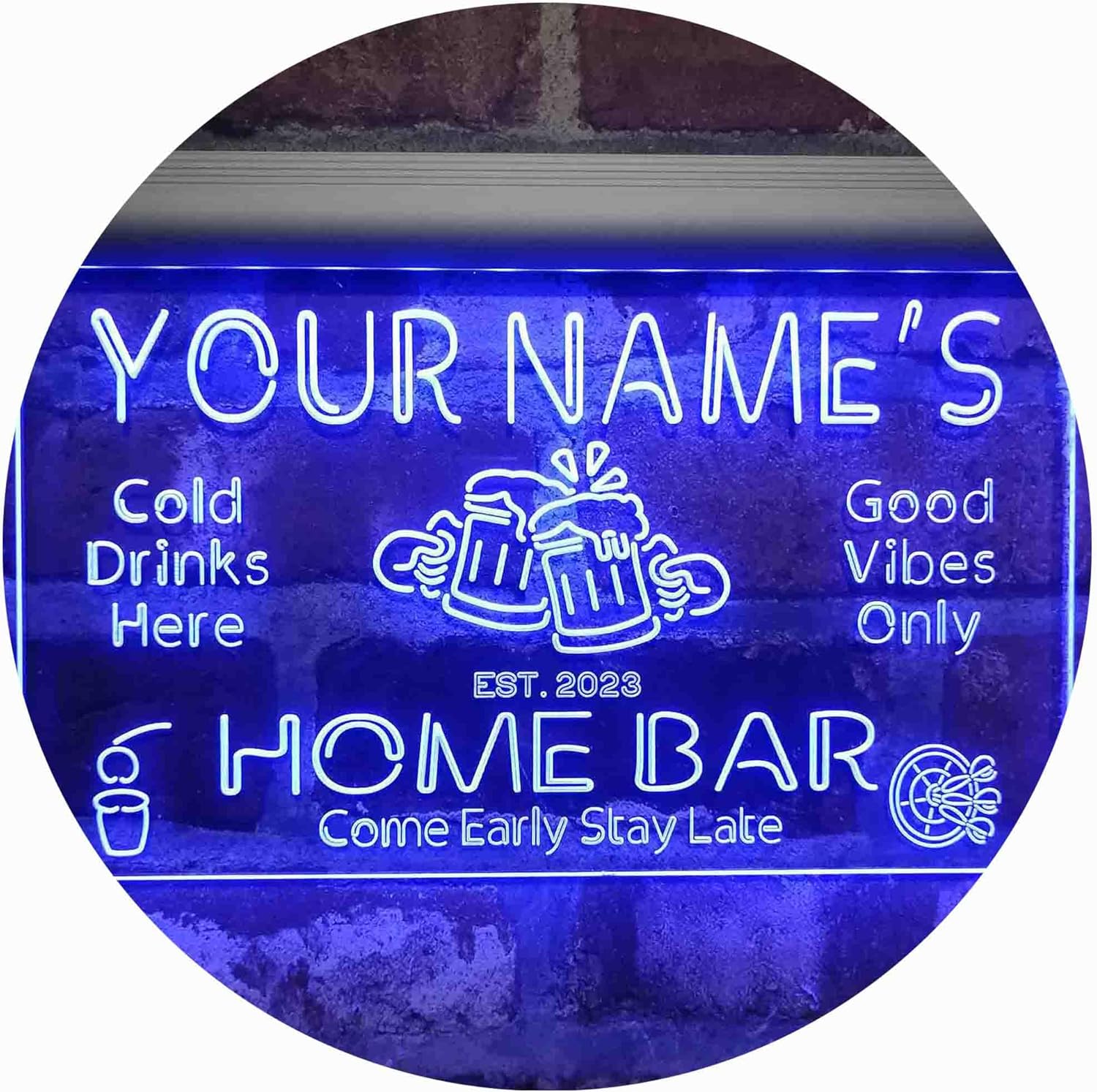 ADVPRO Personalized Your Name Custom Home Bar Beer Established Year ...