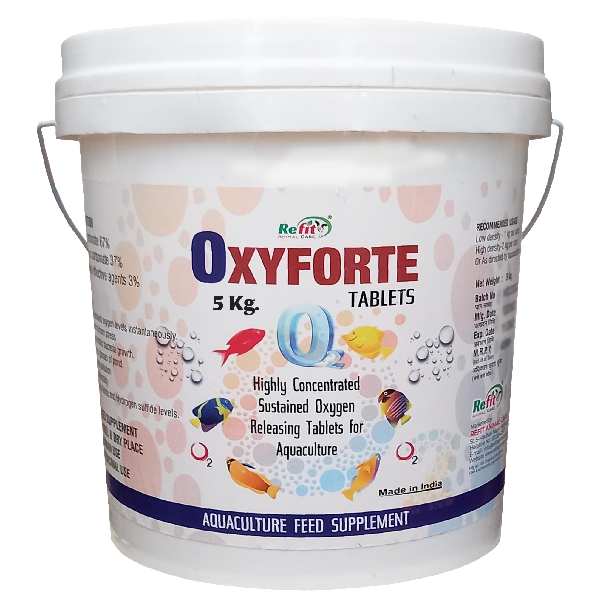 Buy REFIT ANIMAL CARE Oxygen s for Fish Pond, Tank & Aquarium, Oxygen ...