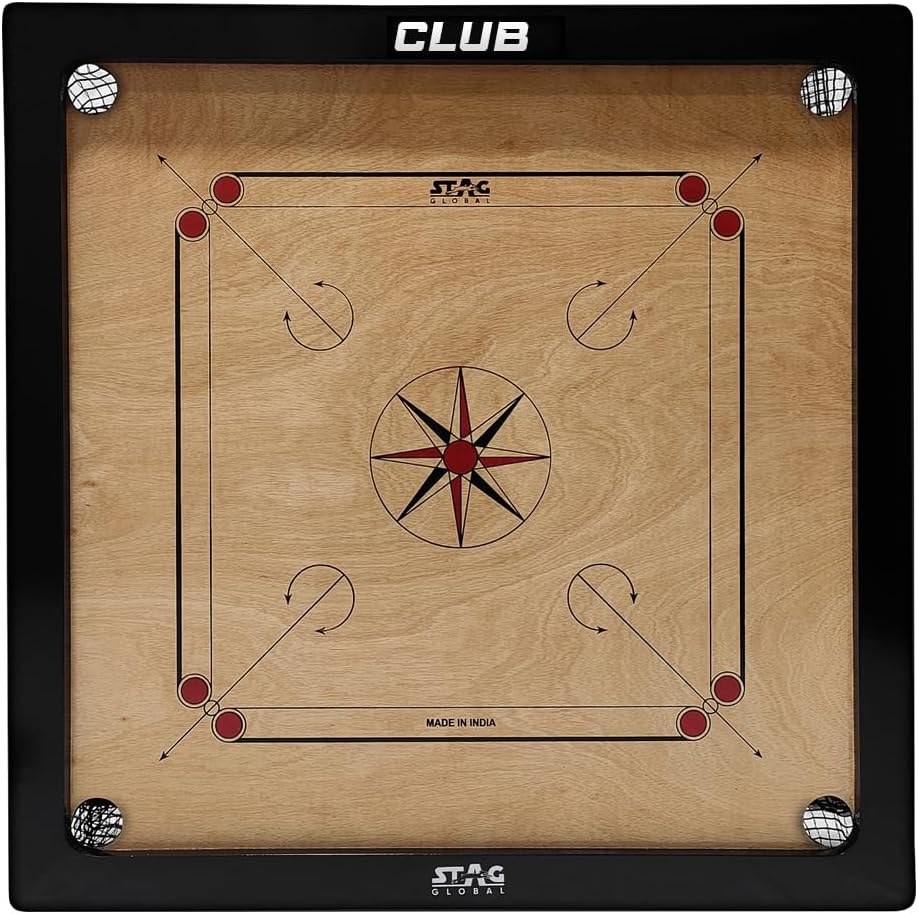 Buy STAG GLOBAL Club Carrom Board Set with Accessories - Premium ...