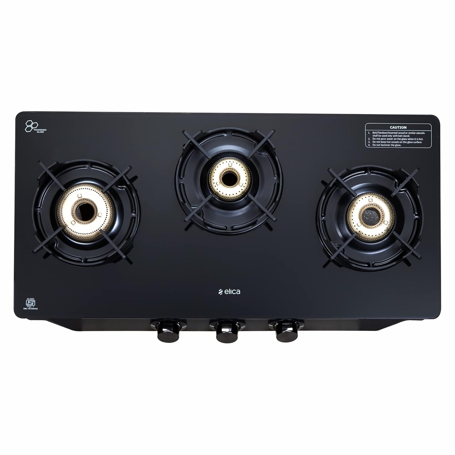 Elica Crest 3 Burner Gas Stove