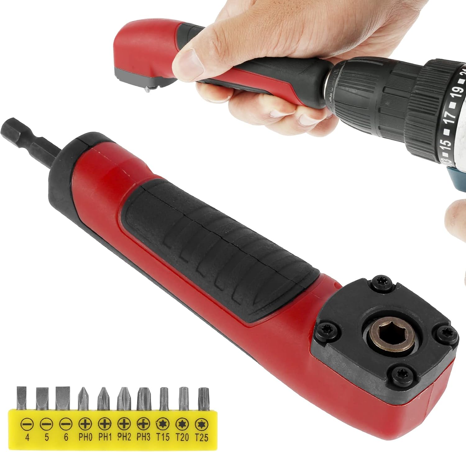 Txkrhwa Right Angle Attachment Ergonomic Flexible 90 Degree Drill ...