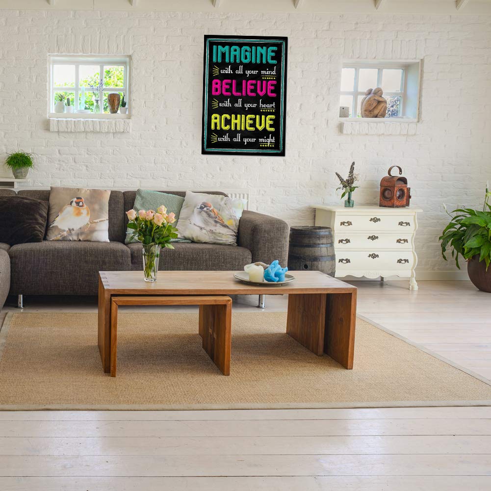 QincLing 3 pcs Motivational Posters Classroom Wall Posters Chalkboard ...