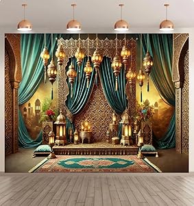 Amazon.com : 10x8 feet Eid Moroccan Backdrops Arabian Nights Party ...