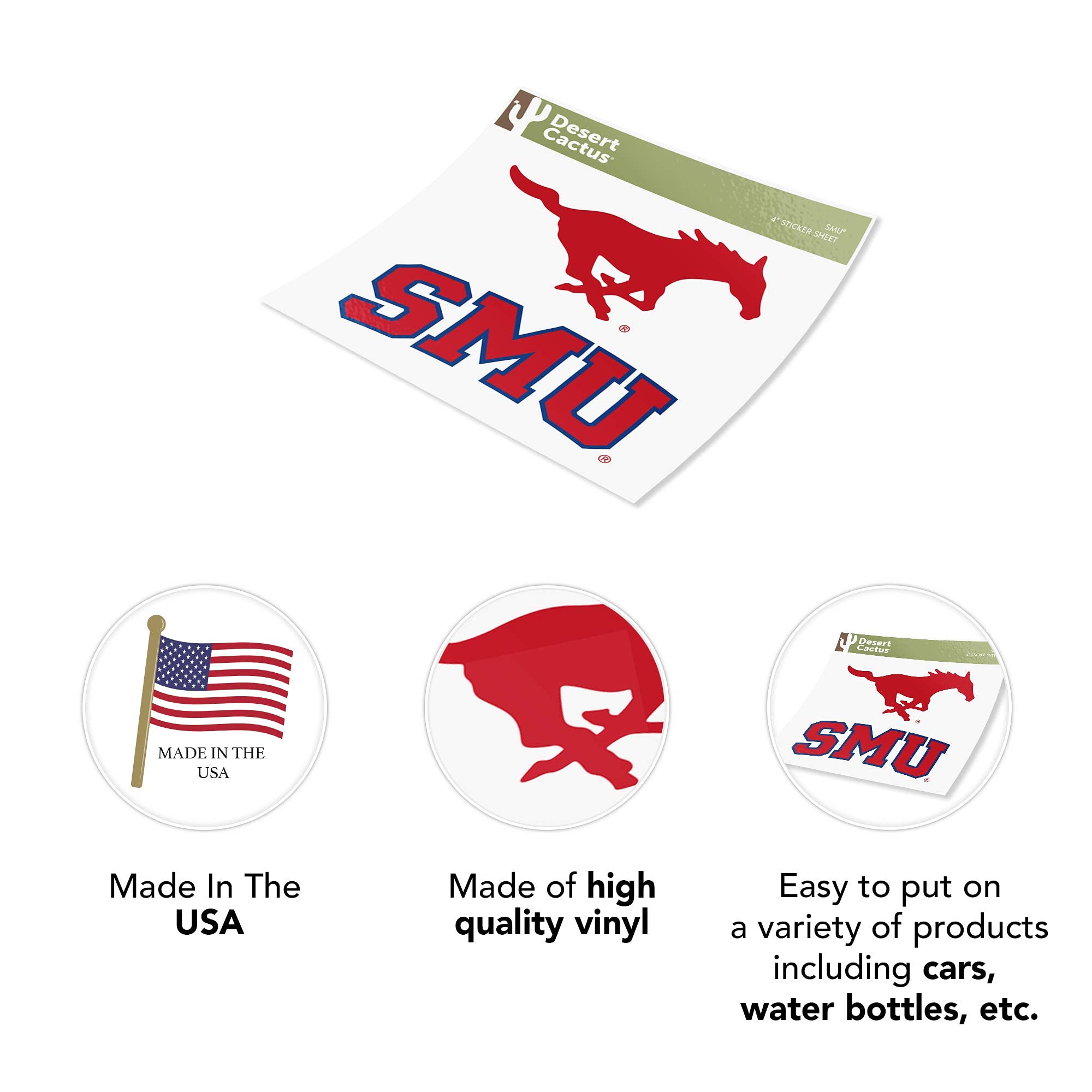 Name Decals For Cars Desert Cactus Southern Methodist University ...