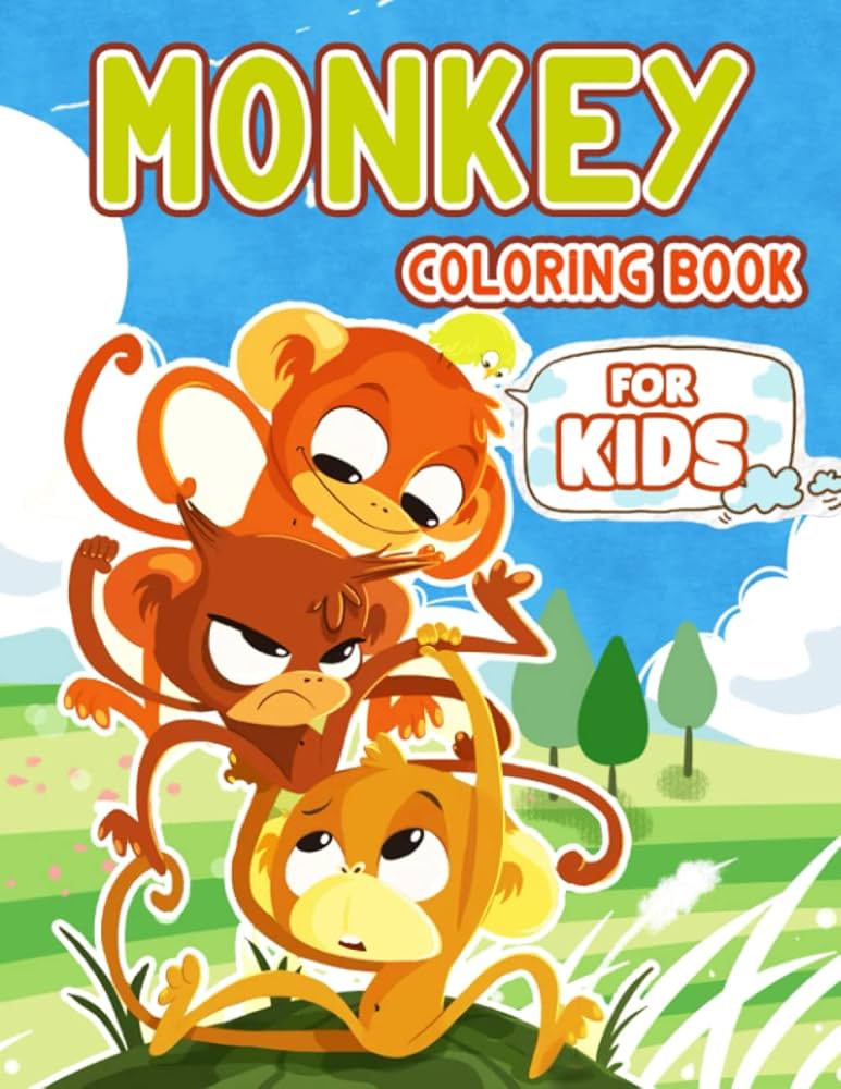 space chimps coloring book pages