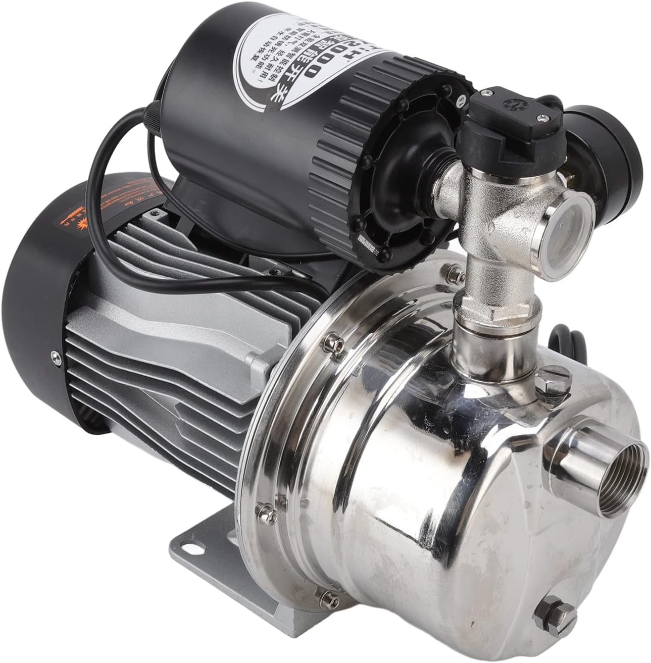 Shanrya Pompe à Jet de Tuyau d'eau 370W Pompe de Surpression en Acier Inoxydable à Haute Levée ...