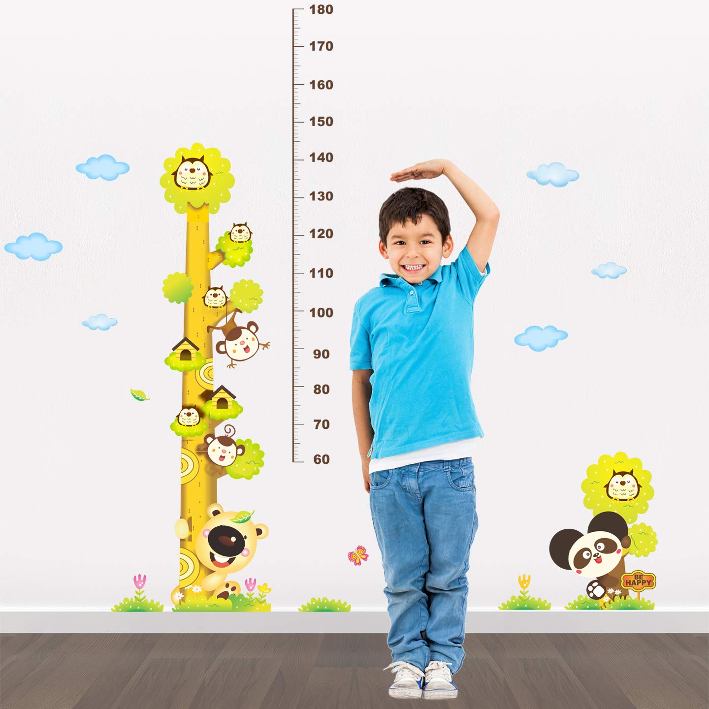 StickMe 'Forest - Panda - Theme - Size Measuring Chart Kids - Baby ...