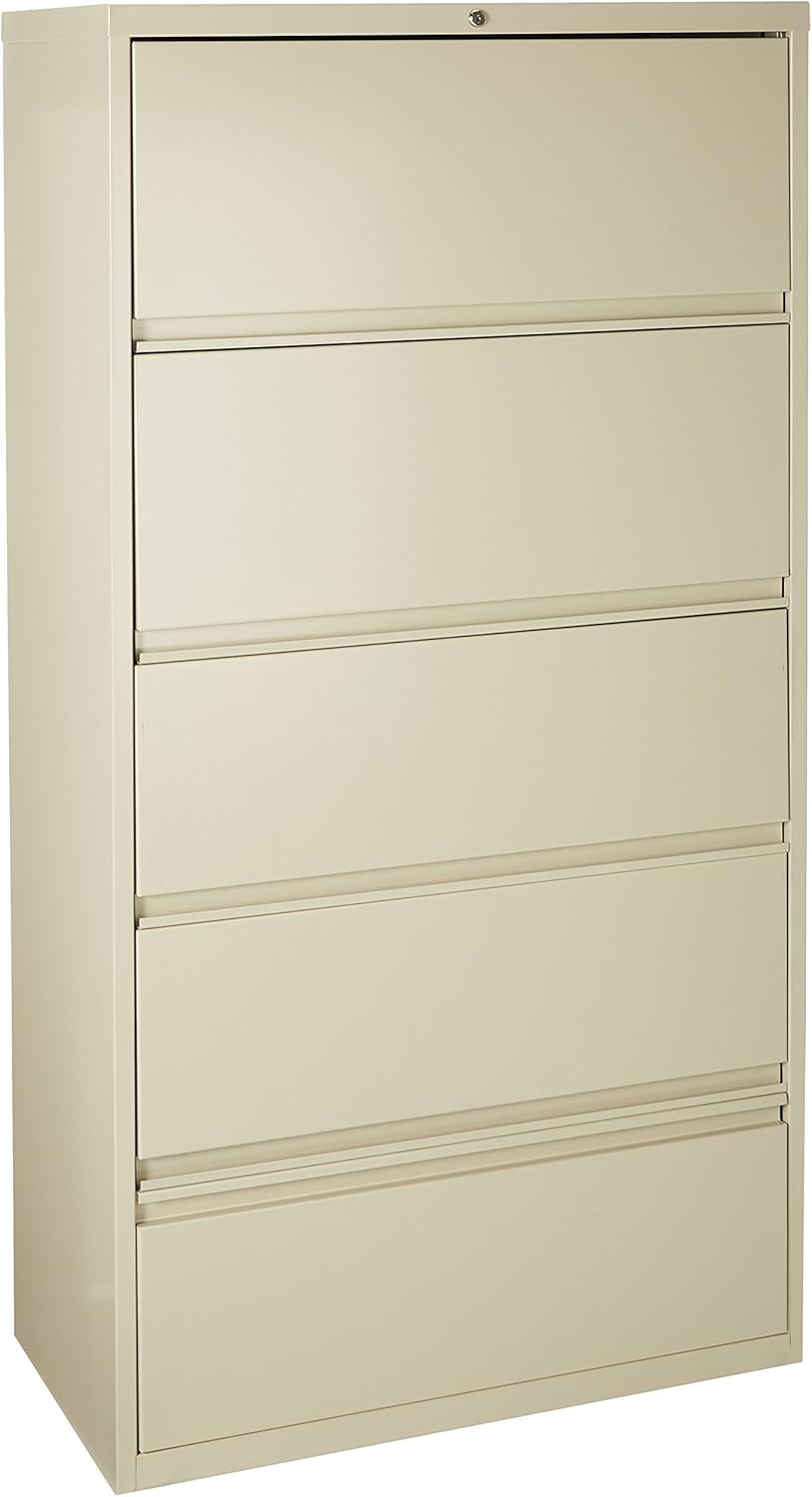 Lorell LLR43512 5-Drawer Receding Lateral File Cabinet User Manual