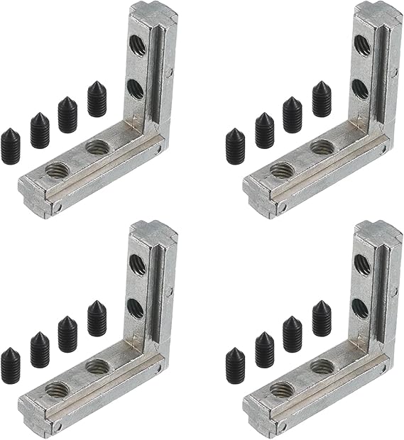 Amazon.com: uxcell L-Shape Interior Joint Bracket, 4Pcs Inside Corner ...