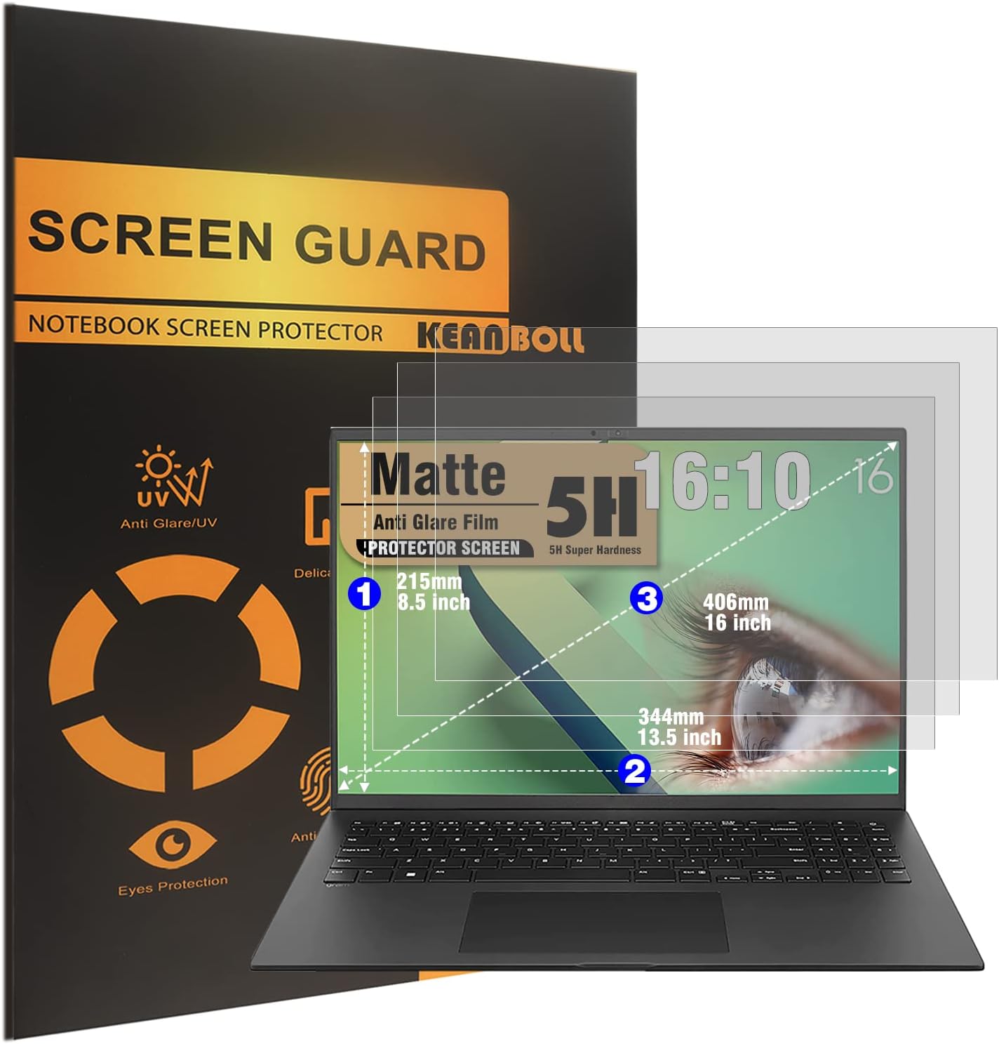 Amazon.com: 3 Pack 16" Laptop Screen Protector Anti Glare Matte Filter ...